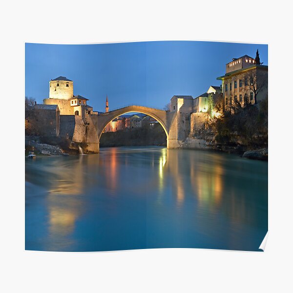 "Stari Most" Poster by kasianowak | Redbubble