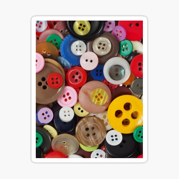 "You Keep Pushing My Buttons!" Sticker by Mamalia | Redbubble