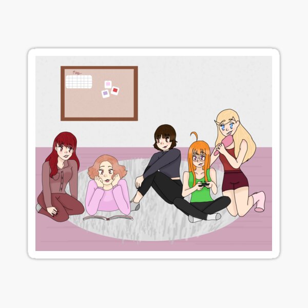 "Persona 5 Girls Sleepover" Sticker for Sale by Nichole-2628 | Redbubble