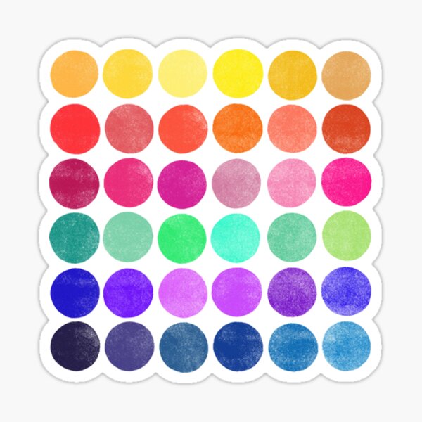 "Color Poppin" Sticker for Sale by BurritoKitty | Redbubble
