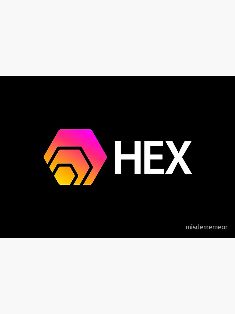 "HEX Crypto Hexagon Logo" Mask for Sale by misdememeor | Redbubble