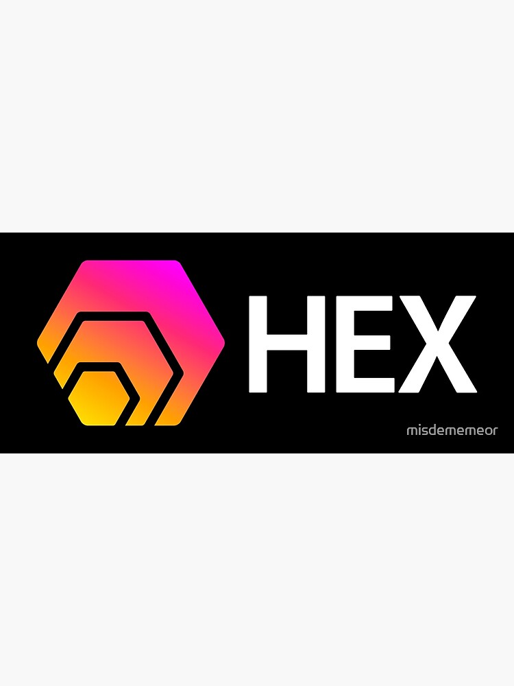 "HEX Crypto Hexagon Logo" Canvas Print for Sale by misdememeor | Redbubble