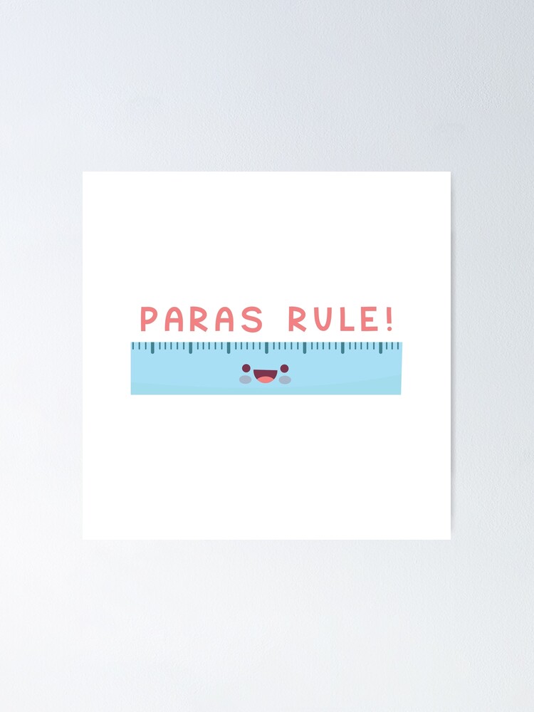 "Paras Rule for Paraprofessionals" Poster for Sale by Kirsten Uecker ...