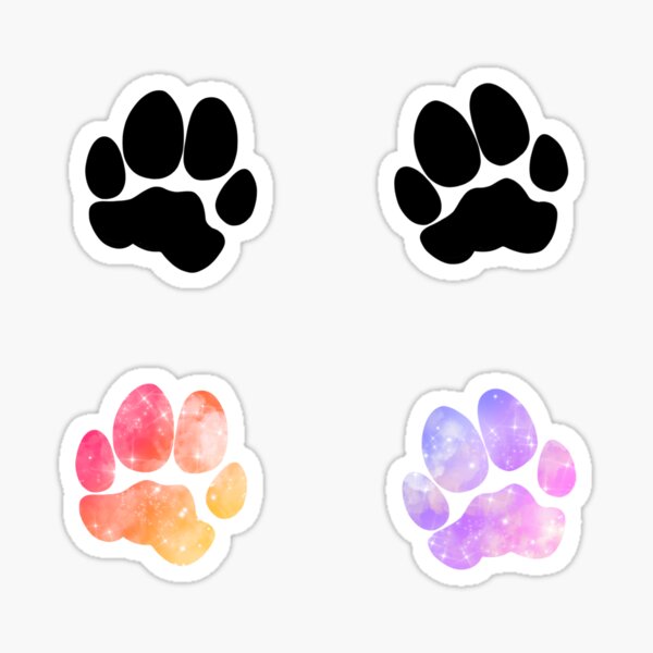 "Paw Print Sticker Pack" Sticker for Sale by cskillustrates | Redbubble