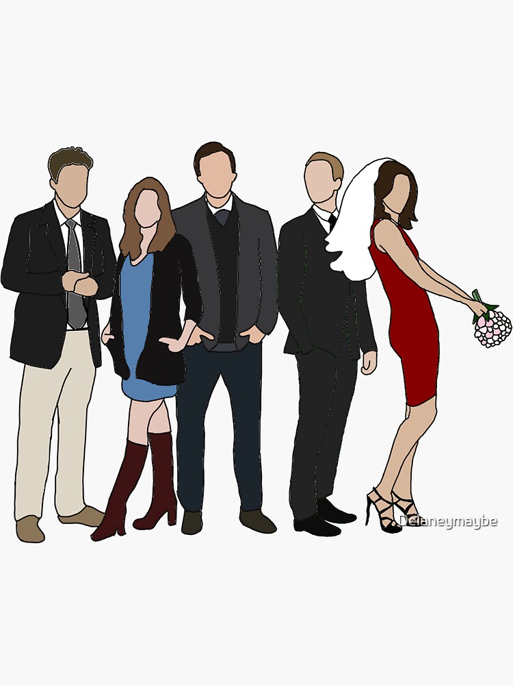 "HIMyM How I Met Your Mother Cast Cartoon Sketch" Sticker by ...