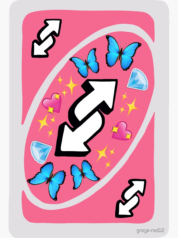 "UNO Reverse" Sticker for Sale by greys-red12 | Redbubble