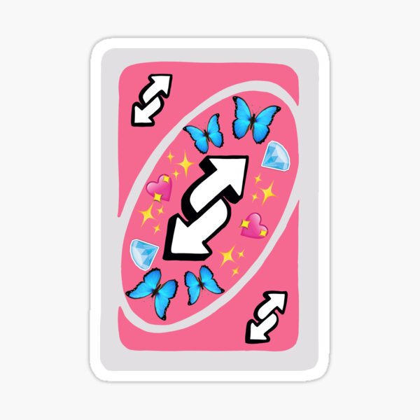 "UNO Reverse" Sticker for Sale by greys-red12 | Redbubble