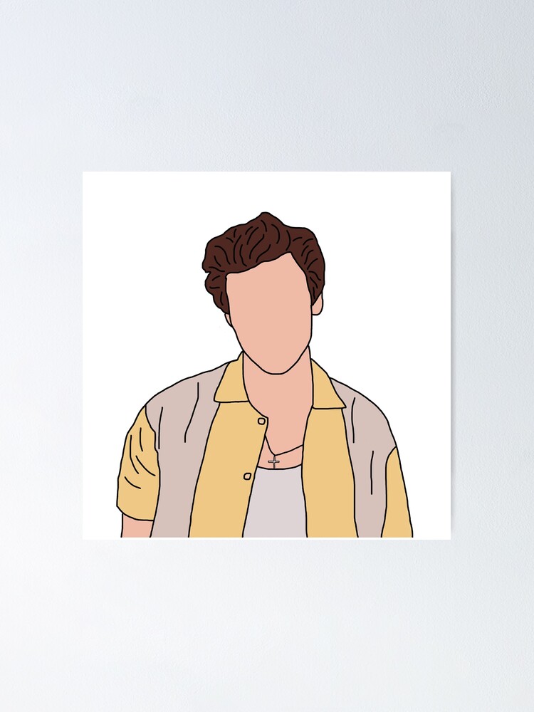"Harry Styles outline" Poster for Sale by soulLight | Redbubble