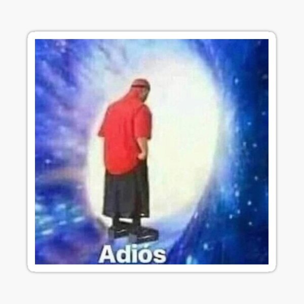 "Adios wormhole" Sticker for Sale by HangLooseDraft | Redbubble