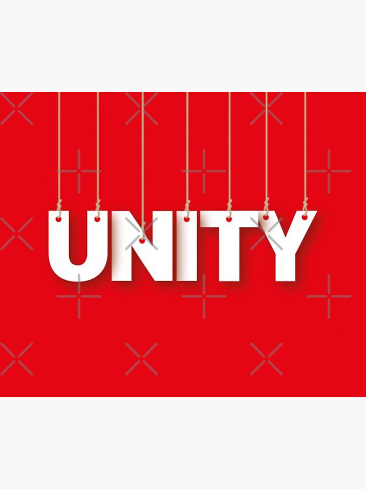 "UNITY" Sticker by TommyTsunami | Redbubble