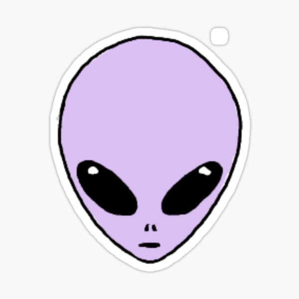 "Purple Alien " Sticker by shannoncullen | Redbubble