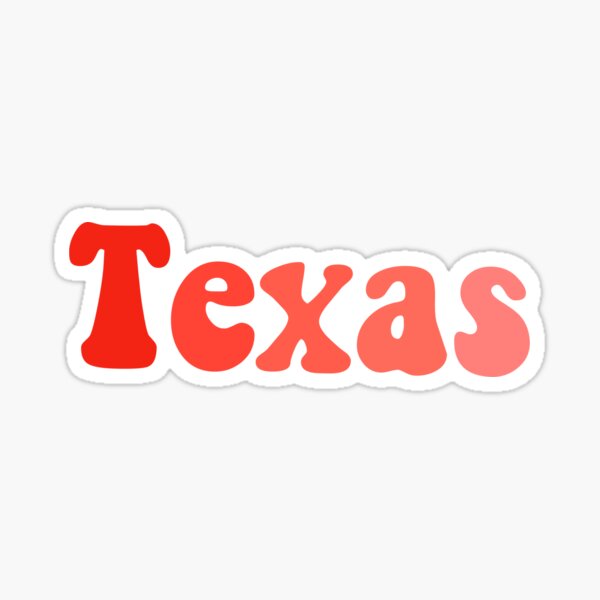 "Texas gradient " Sticker for Sale by sunny--stickers | Redbubble