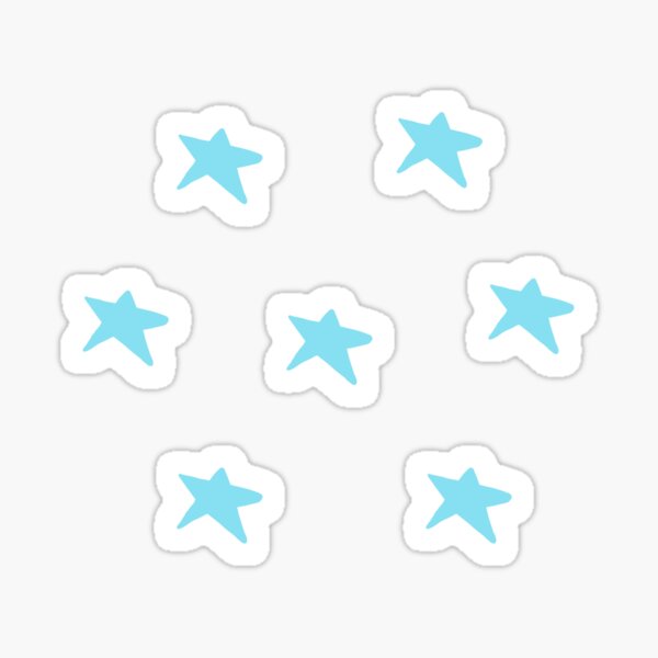 "blue stars sticker pack" Sticker by shaywileyyyy | Redbubble