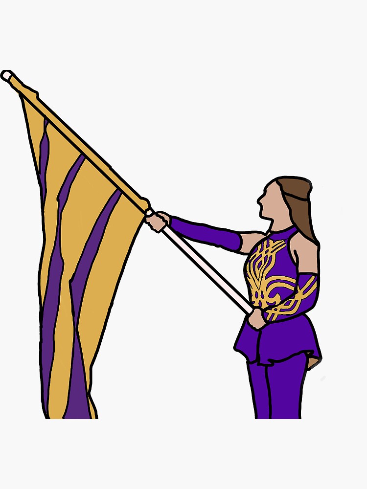 "LSU Colorguard" Sticker by heltzelainey | Redbubble