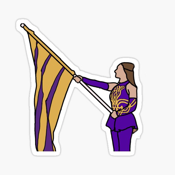 "LSU Colorguard" Sticker for Sale by heltzelainey | Redbubble