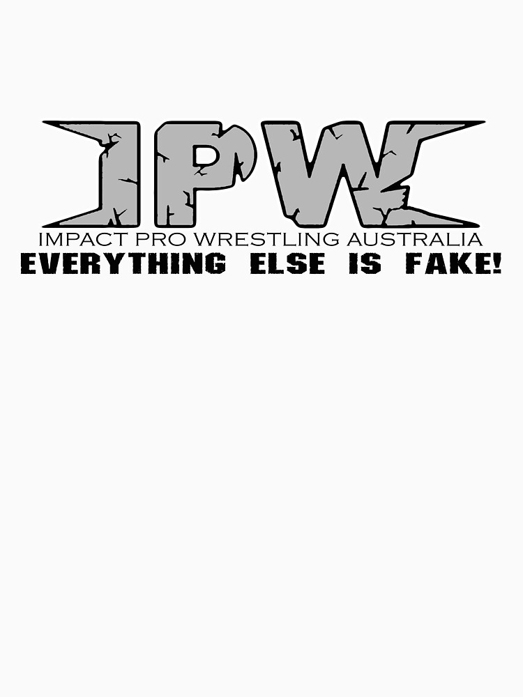 "IPW Logo - Black" T-shirt by IPW-Australia | Redbubble | pro wrestling ...
