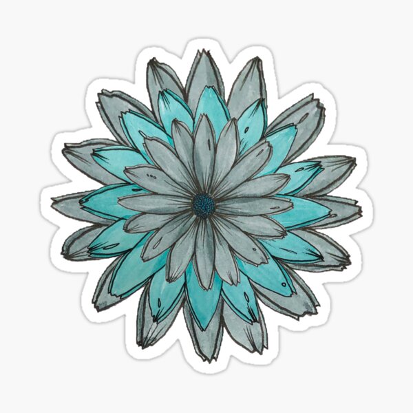 "Flower Love Retro - Platinum Gray" Sticker for Sale by DaintyDoodler ...