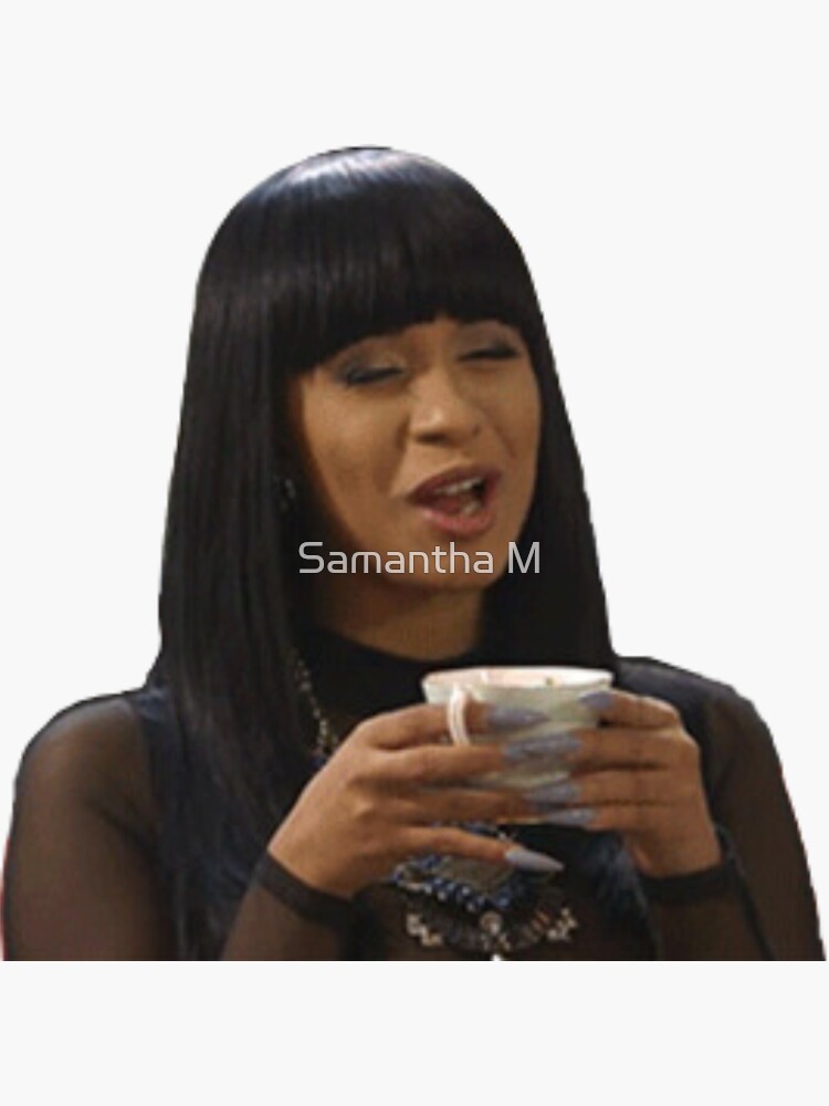 "Cardi B tea" Sticker for Sale by catcar28 | Redbubble