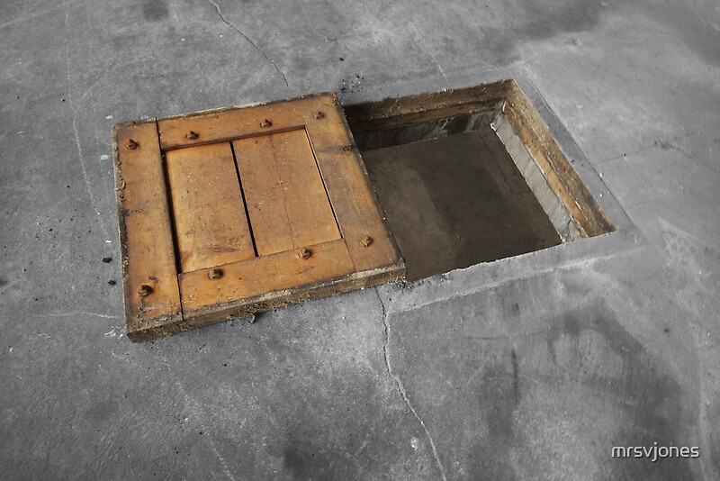 "OLD WOOL MILL COLLECTION - TRAP DOOR OPEN" by mrsvjones | Redbubble