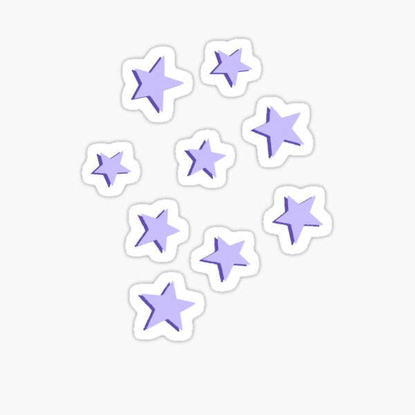"PURPLE STARS sticker pack" Sticker by marianaq98 | Redbubble