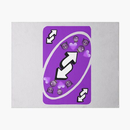 "Purple Uno Reverse Card" Art Board Print for Sale by greys-red12 ...