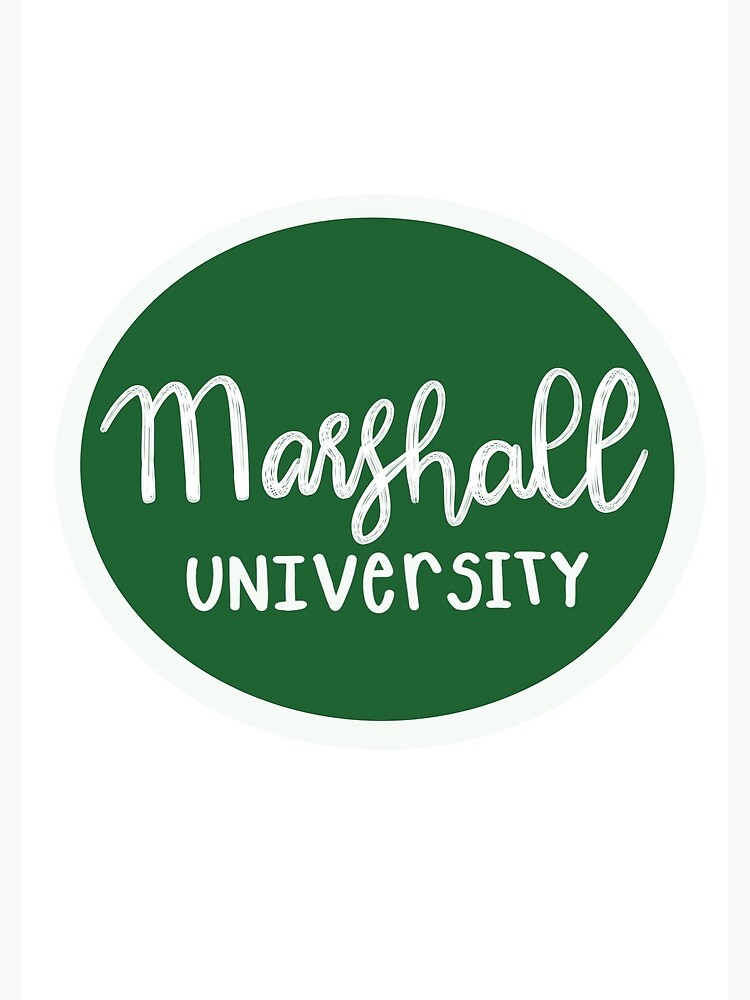 "Marshall University Sticker" Poster by tatumyoung | Redbubble