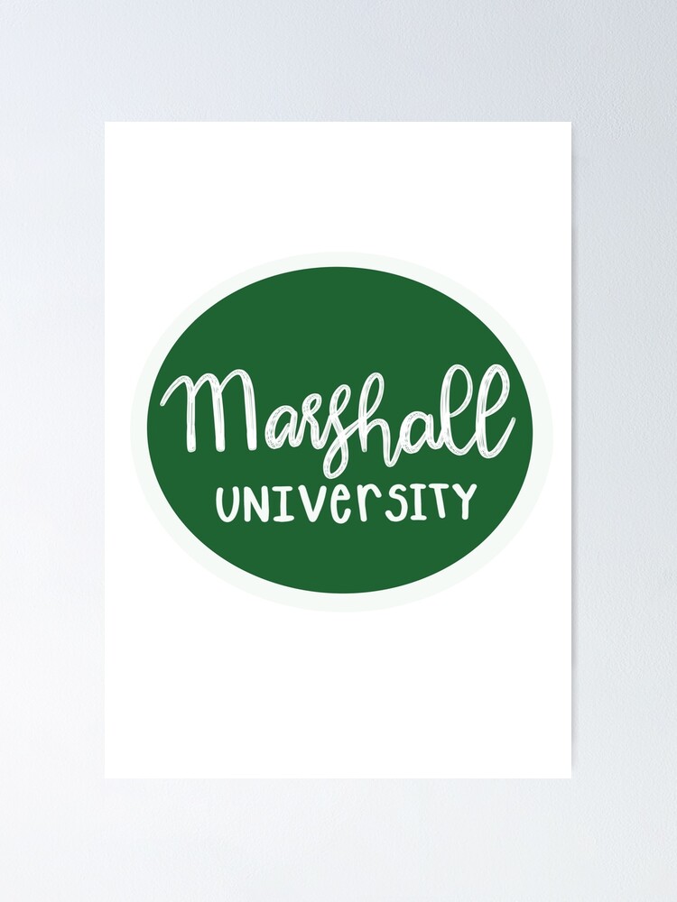 "Marshall University Sticker" Poster by tatumyoung | Redbubble