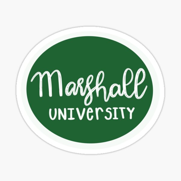 "Marshall University Sticker" Sticker for Sale by tatumyoung | Redbubble