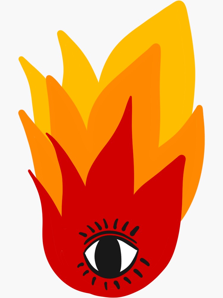 "Fire Dude" Sticker for Sale by maryschutte | Redbubble