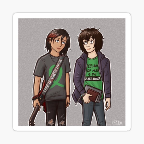 "Mental Health Awareness Month (Cash & Jaime)" Sticker by marlinrae ...