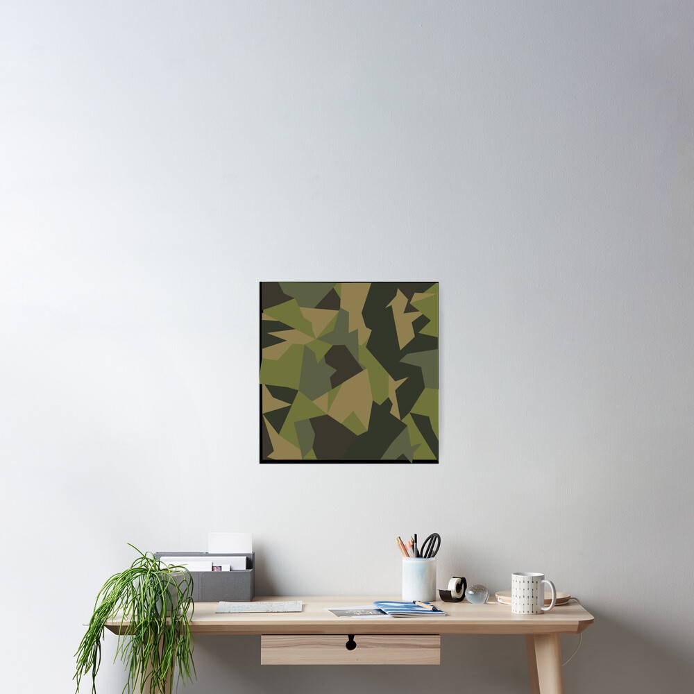 "MC + M90 Splinter Camo" Poster for Sale by pewcasso | Redbubble