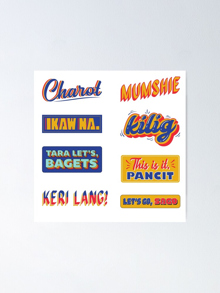 "Filipino hugot lines" Poster for Sale by augustprints | Redbubble