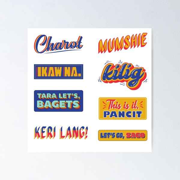 "Filipino hugot lines" Poster for Sale by augustprints | Redbubble