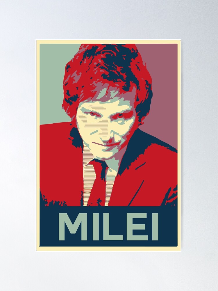 "Javier Milei Design" Poster by Dulyon | Redbubble
