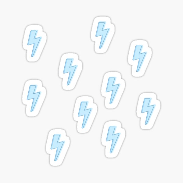"blue lightning bolt pack" Sticker for Sale by CosmosStickers | Redbubble