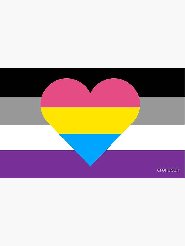 "Panromantic Asexual" Art Print by cronucon | Redbubble