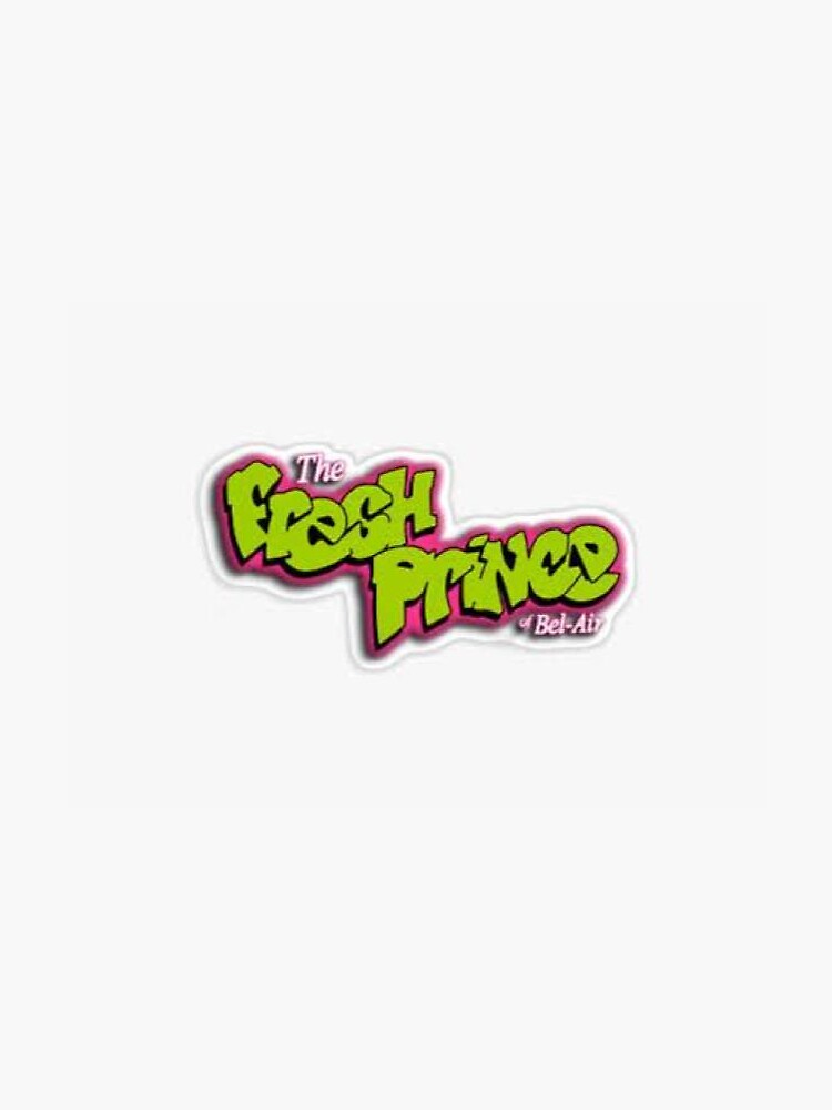 "Fresh Prince of Bel-Air Graphic Design" Sticker by JJPrints | Redbubble