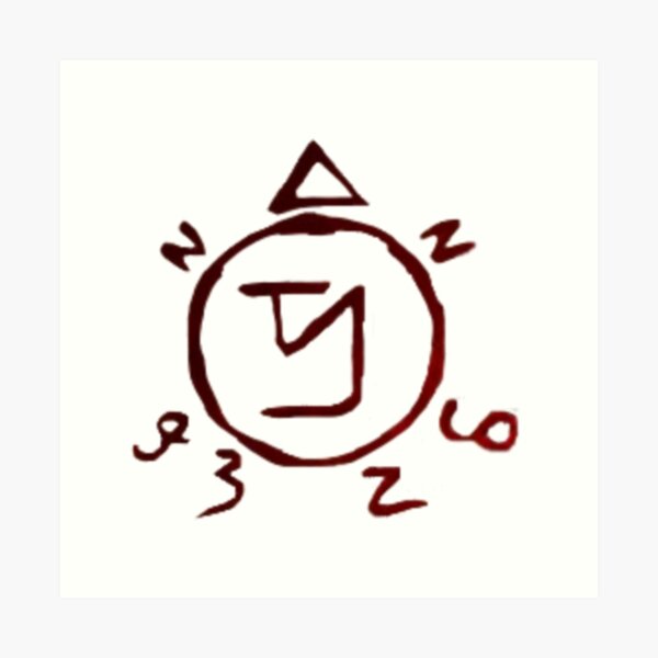 Angel Banishing Sigil Art Prints | Redbubble