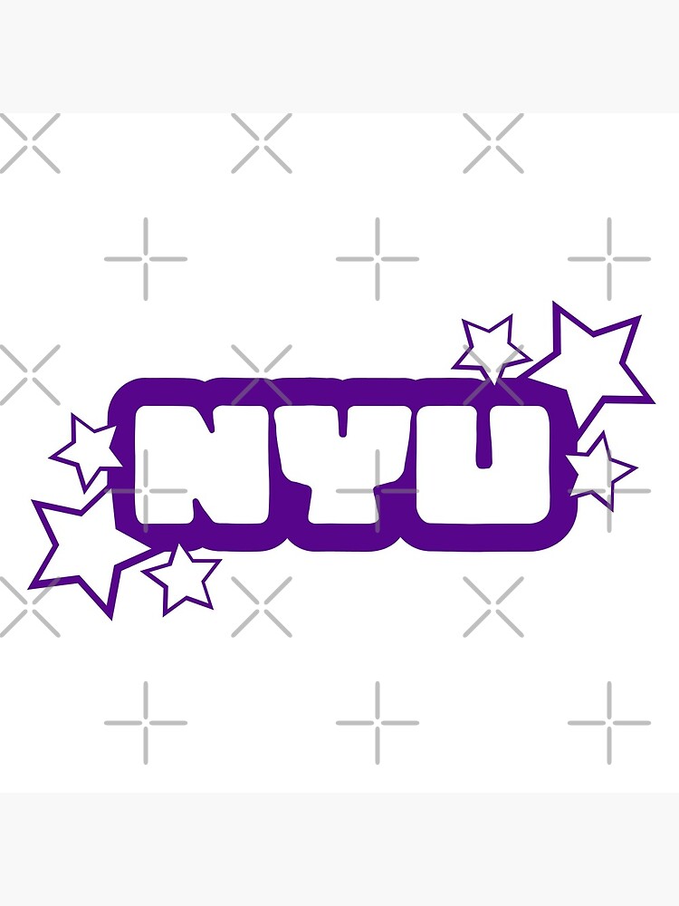 "NYU letters" Poster by dinaac | Redbubble
