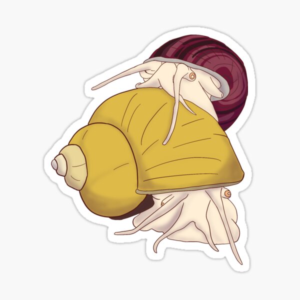 "Mystery Snail Stack" Sticker for Sale by nuggetssnails | Redbubble