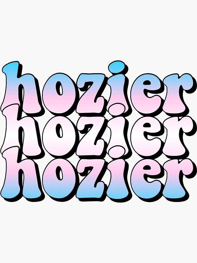 "hozier" Sticker for Sale by Bellacurtis | Redbubble