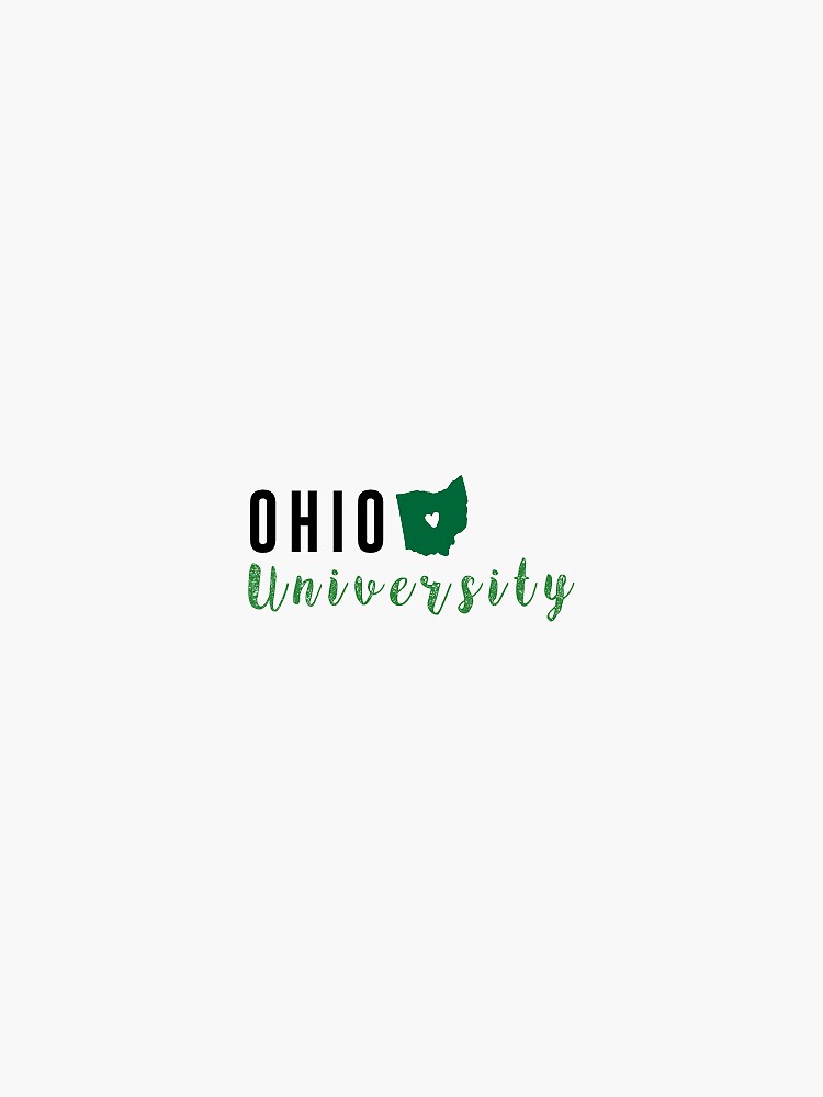 "Ohio University Sticker" Sticker for Sale by aligerard | Redbubble