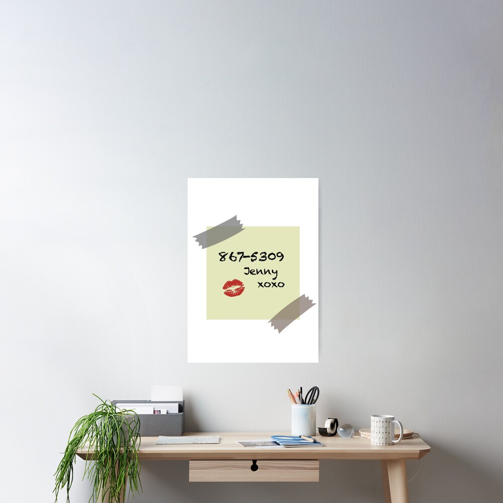 ""8675309 Jenny"" Poster by Feel-GoodPrints | Redbubble