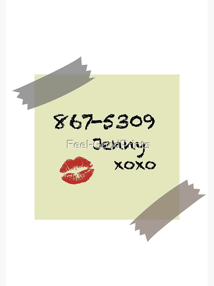 ""8675309 Jenny"" Poster by Feel-GoodPrints | Redbubble