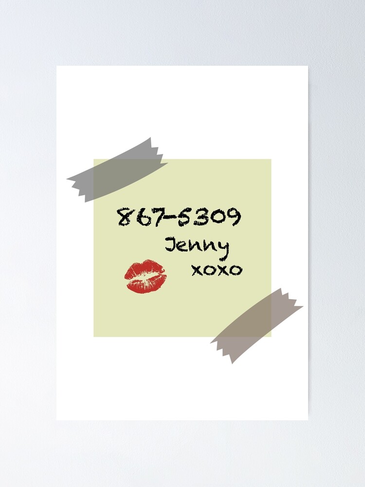 ""8675309 Jenny"" Poster by Feel-GoodPrints | Redbubble