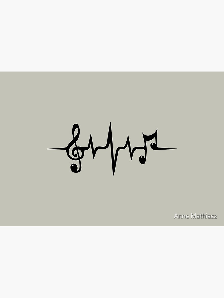 "Music Pulse Heartbeat Notes Clef Frequency Wave Sound Festival ...