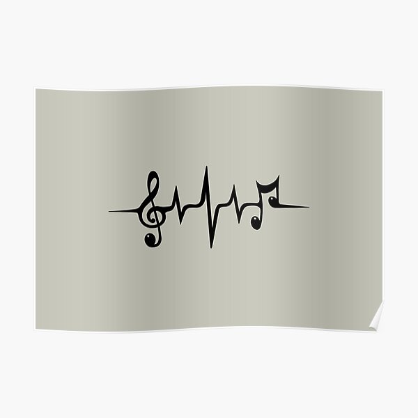 "Music Pulse Heartbeat Notes Clef Frequency Wave Sound Festival ...