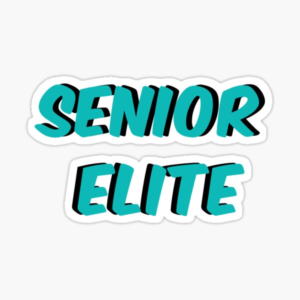 "Senior Elite" Sticker by consart | Redbubble