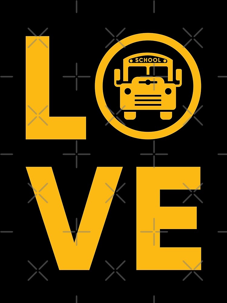 "I Love School Bus" Poster by ClassyC | Redbubble