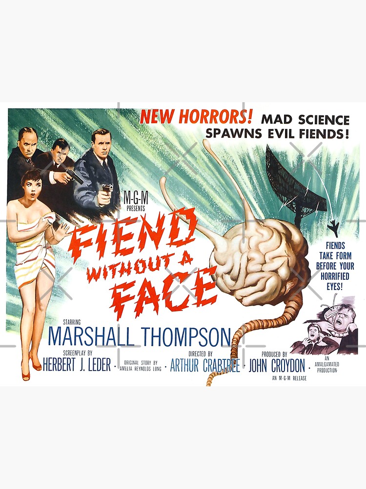 "Fiend Without a Face" Sticker by Revulsion | Redbubble